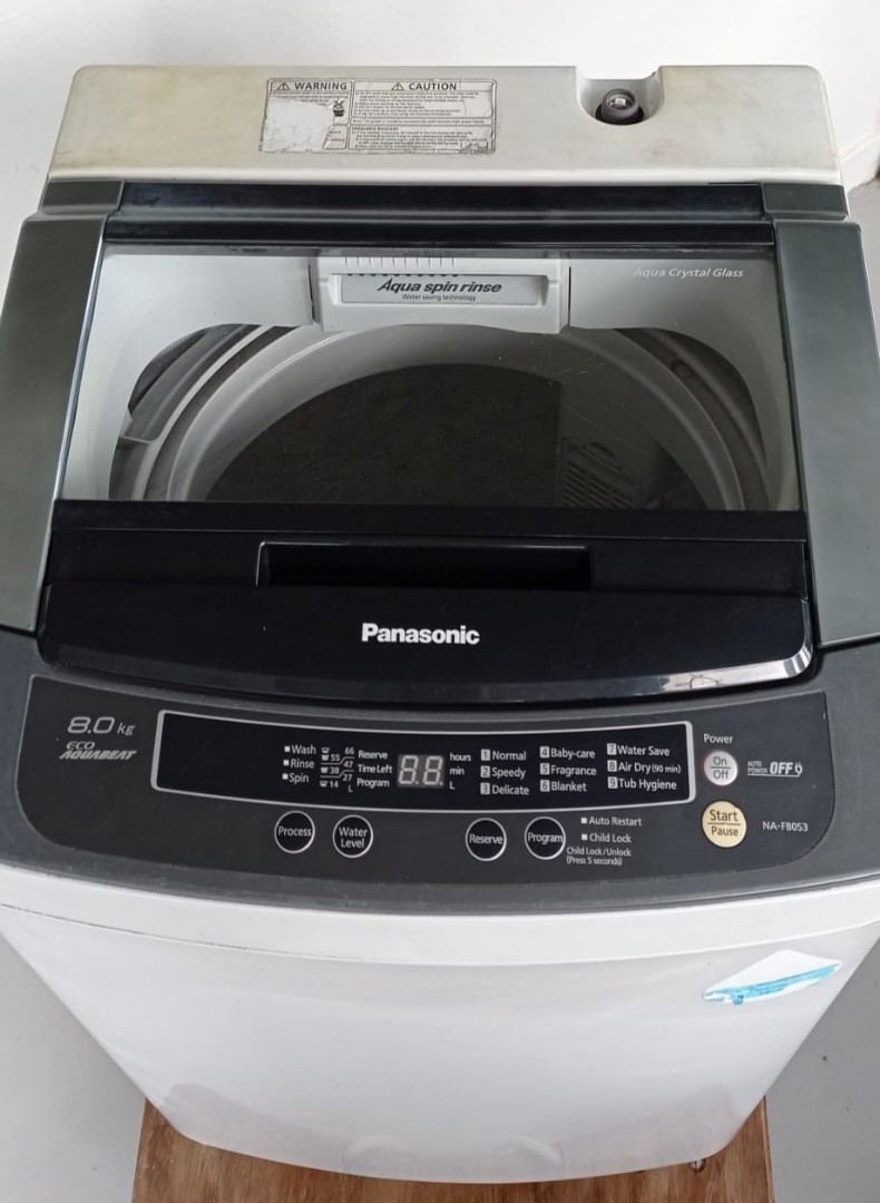 Panasonic Top Load 8KG Washing Machine, TV & Home Appliances, Washing ...