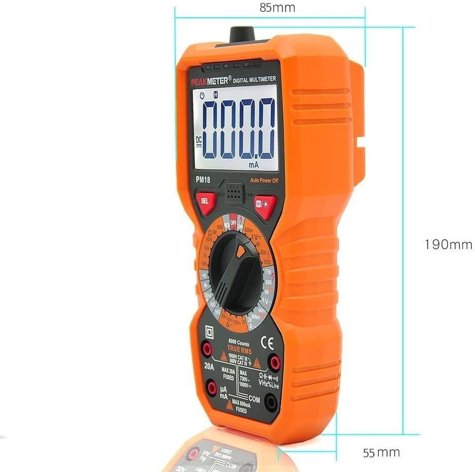 Peak meter PM18 Digital Multimeter Measuring AC/DC Voltage Current ...