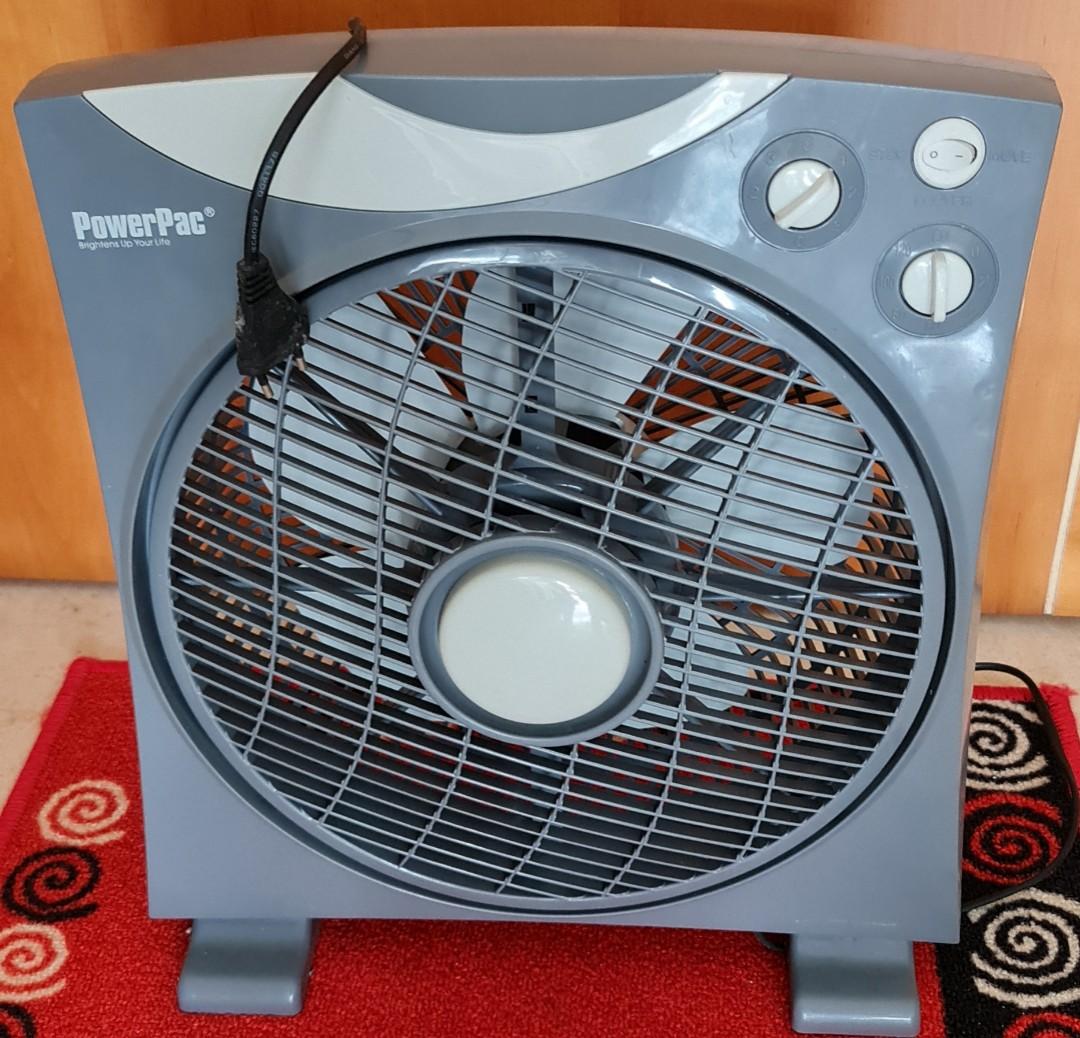 PowerPac Box Fan PPBF 30, Furniture & Home Living, Lighting & Fans ...