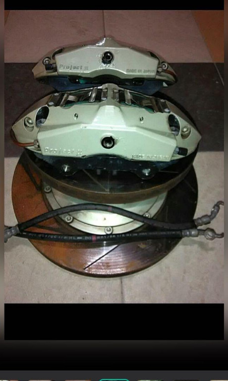 Project Mu (euro mevius) 4 pot bbk front, Car Accessories, Accessories ...