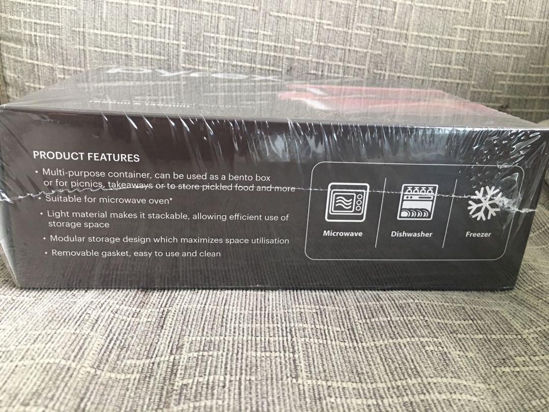 Pyrex 2pcs stainless steel storage set (container), Furniture & Home ...