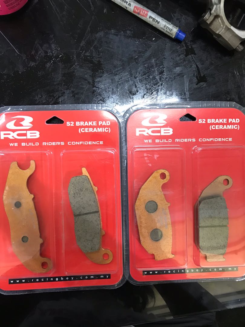 Rcb brake pad s2 for Honda Rs150 100% original racing boy, Motorcycles ...