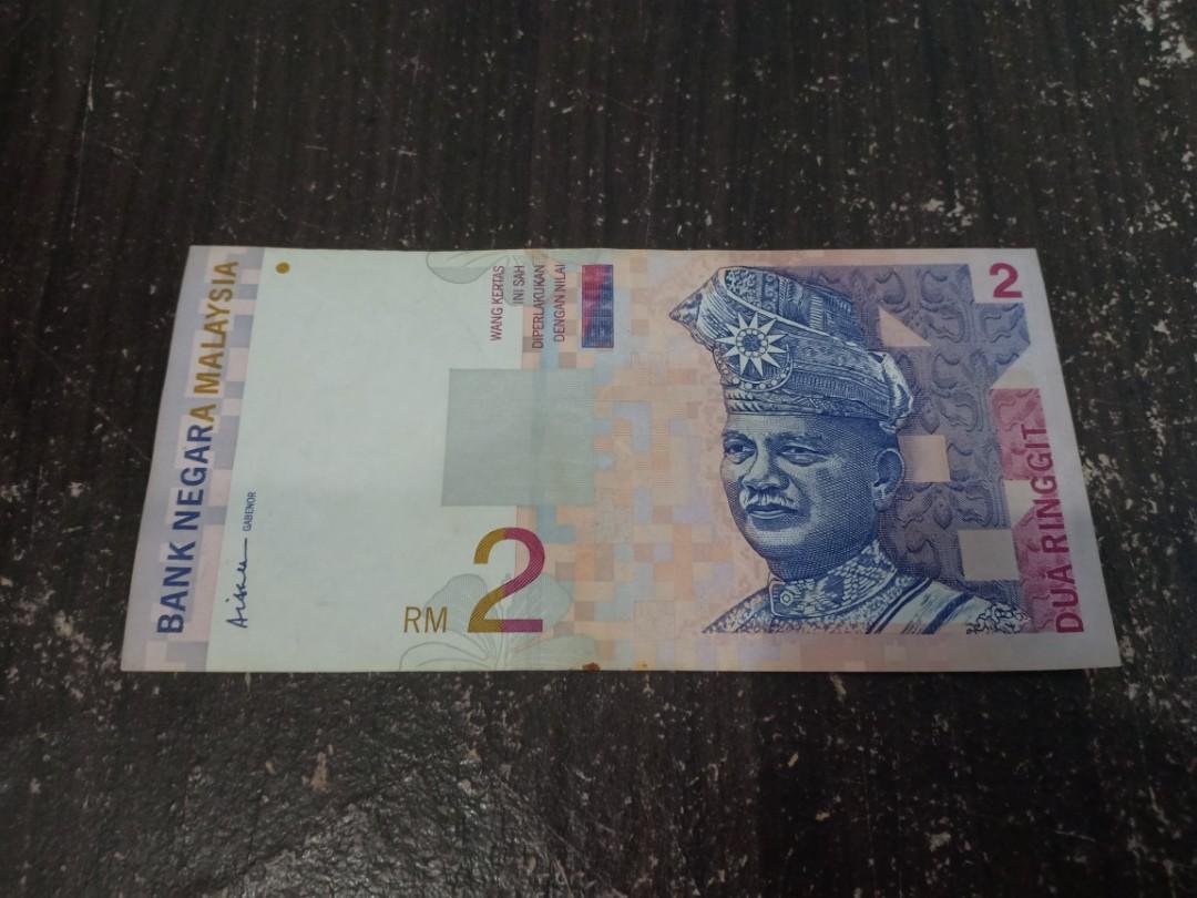 Rm2 ringgit Ali Hassan side banknote, Hobbies & Toys, Collectibles ...