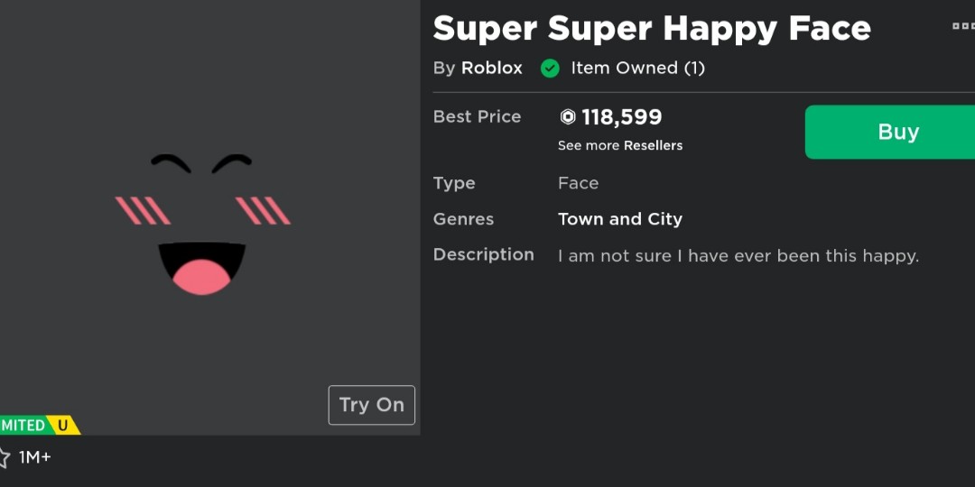 Roblox Super Super Happy Face, Video Gaming, Video Games, Others on ...