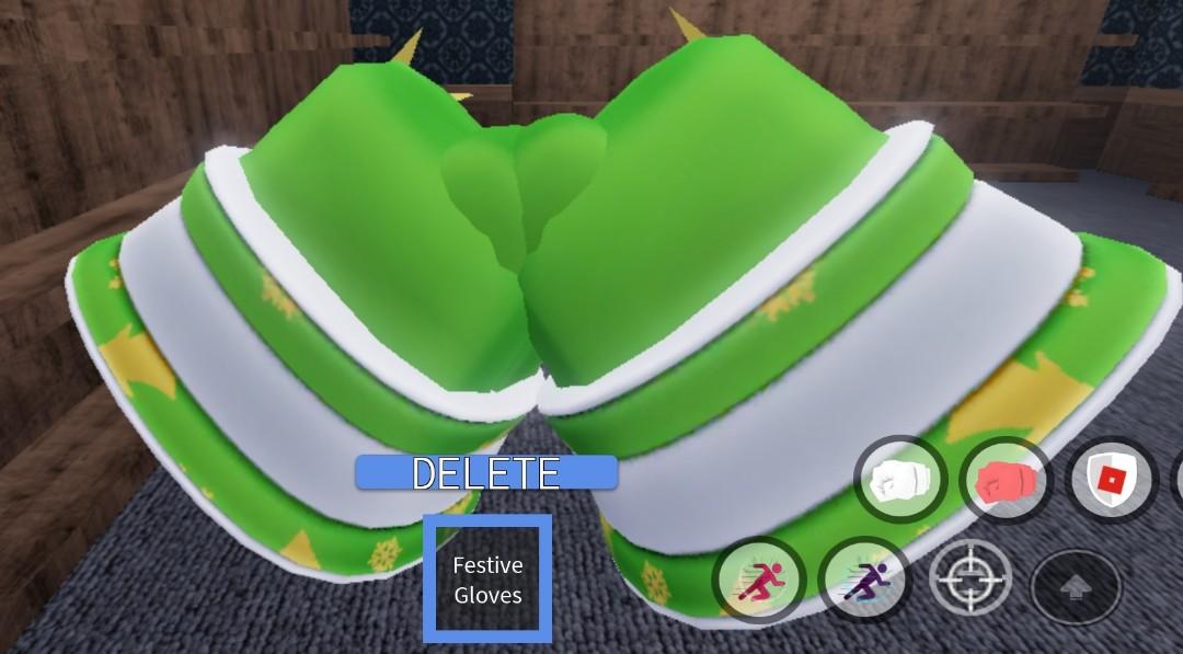 Roblox YBA Festive Gloves (Skin)(Limited)(Item), 興趣及遊戲, 玩具 & 遊戲類 ...