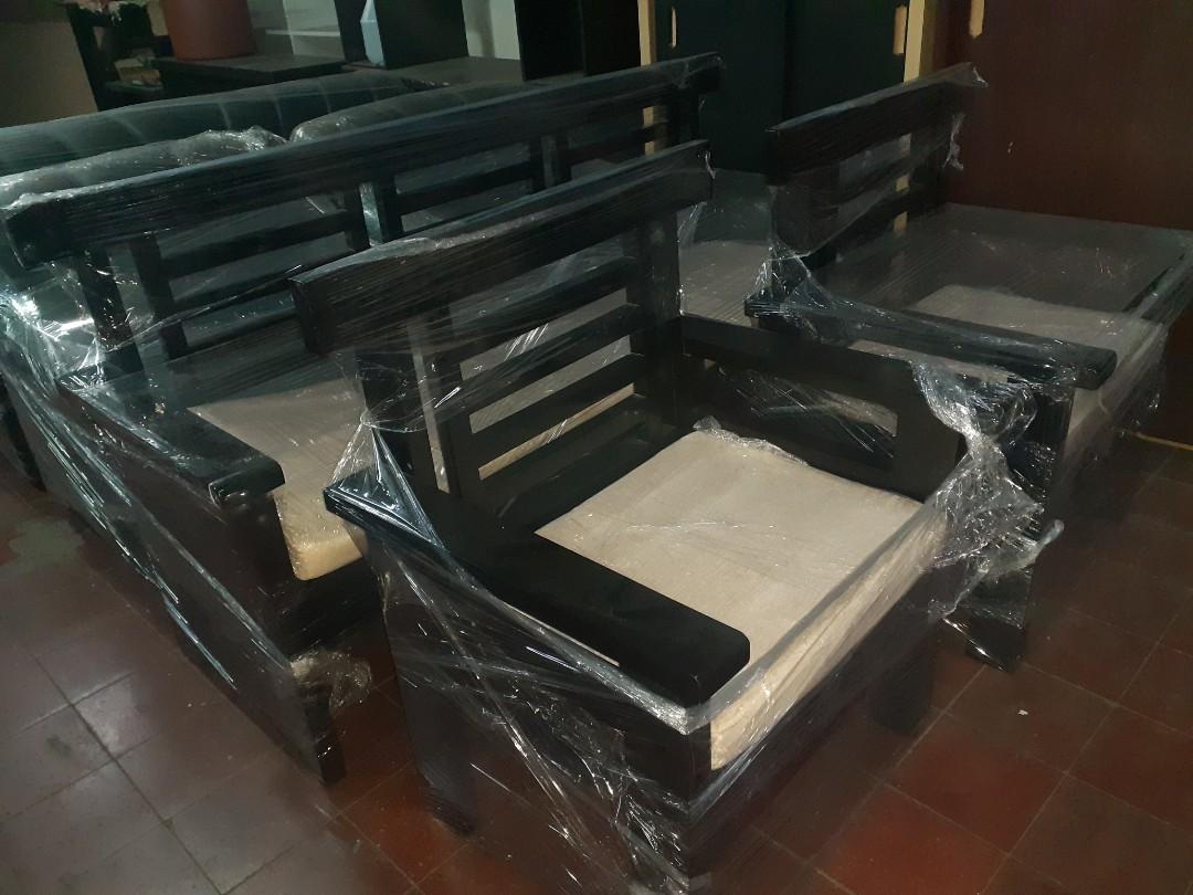 Sala set w/ uratex foam, Furniture & Home Living, Furniture, Chairs on ...