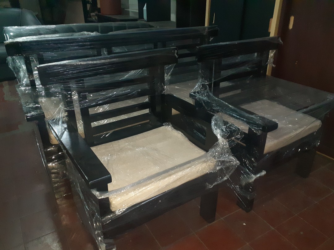 Sala set w/ uratex foam, Furniture & Home Living, Furniture, Chairs on ...