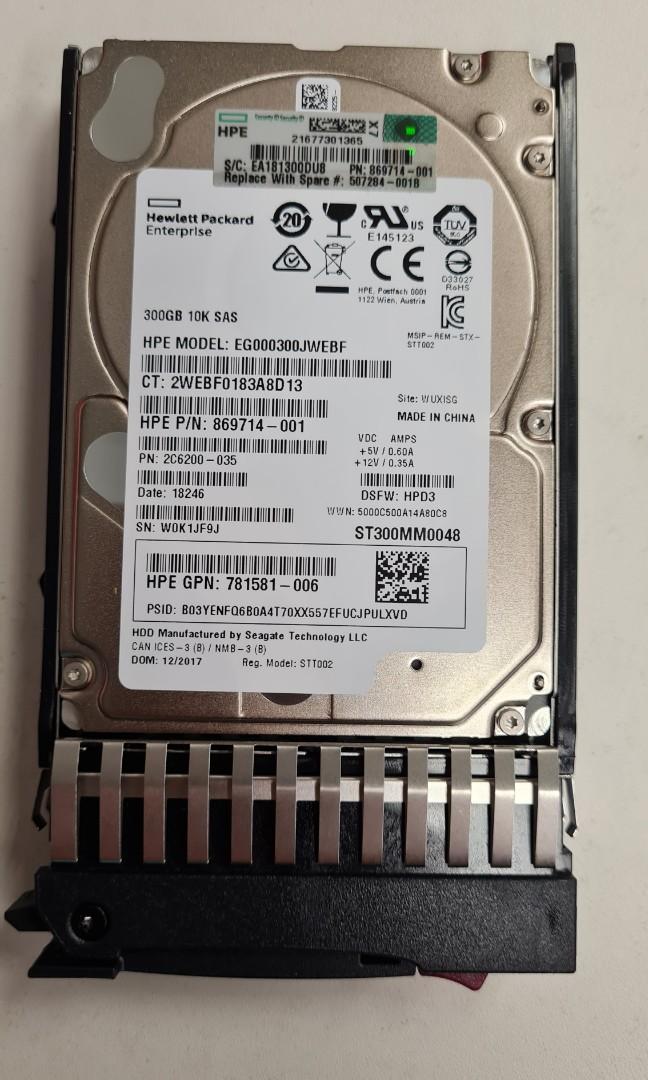 Seagate 300GB 10K SAS HDD drive, Computers & Tech, Parts & Accessories ...