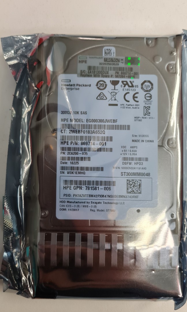 Seagate 300GB 10K SAS HDD drive, Computers & Tech, Parts & Accessories ...