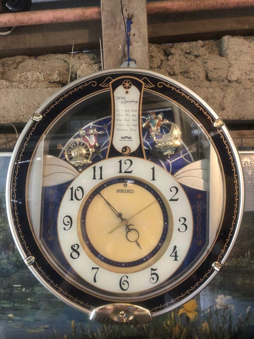 Seiko Wave Symphony, Atomic Radio Clock large, Furniture & Home Living ...