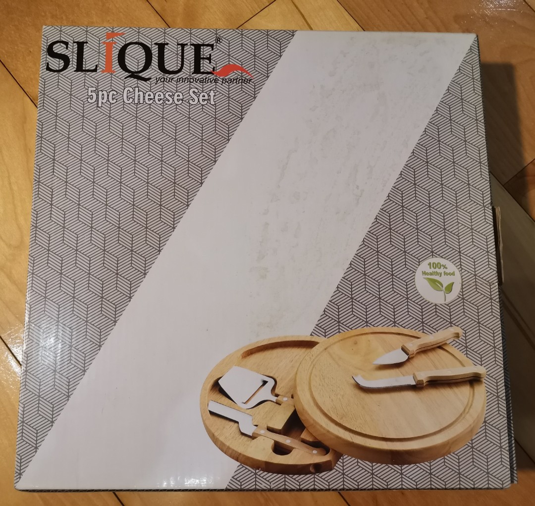 Slique 5pc Cheese board set, Furniture & Home Living, Kitchenware ...