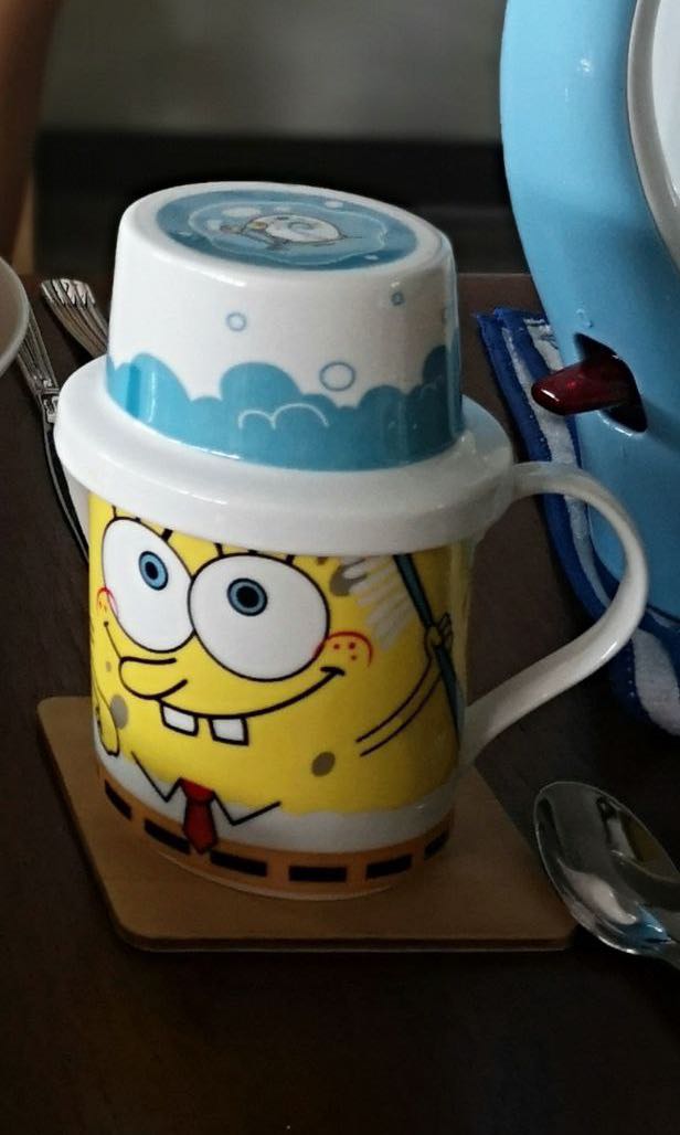 Spongebob mug, Furniture & Home Living, Kitchenware & Tableware, Coffee ...