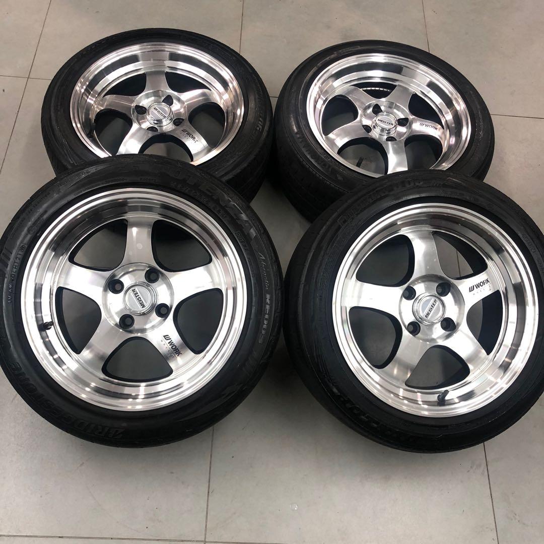 Sport Rim Work S1 Thailand 15x7JJ PCD100, Auto Accessories on Carousell