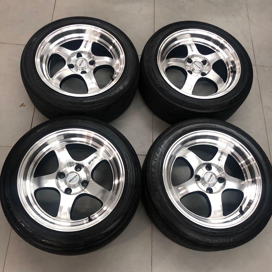 Sport Rim Work S1 Thailand 15x7JJ PCD100, Auto Accessories on Carousell