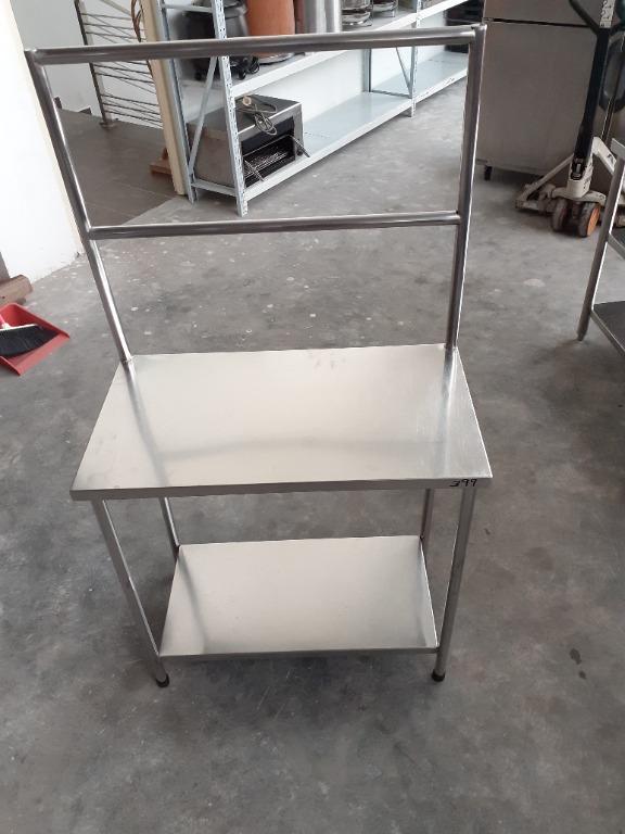Stainless steel 2 tier work table c/w 2 tier bar, TV & Home Appliances ...