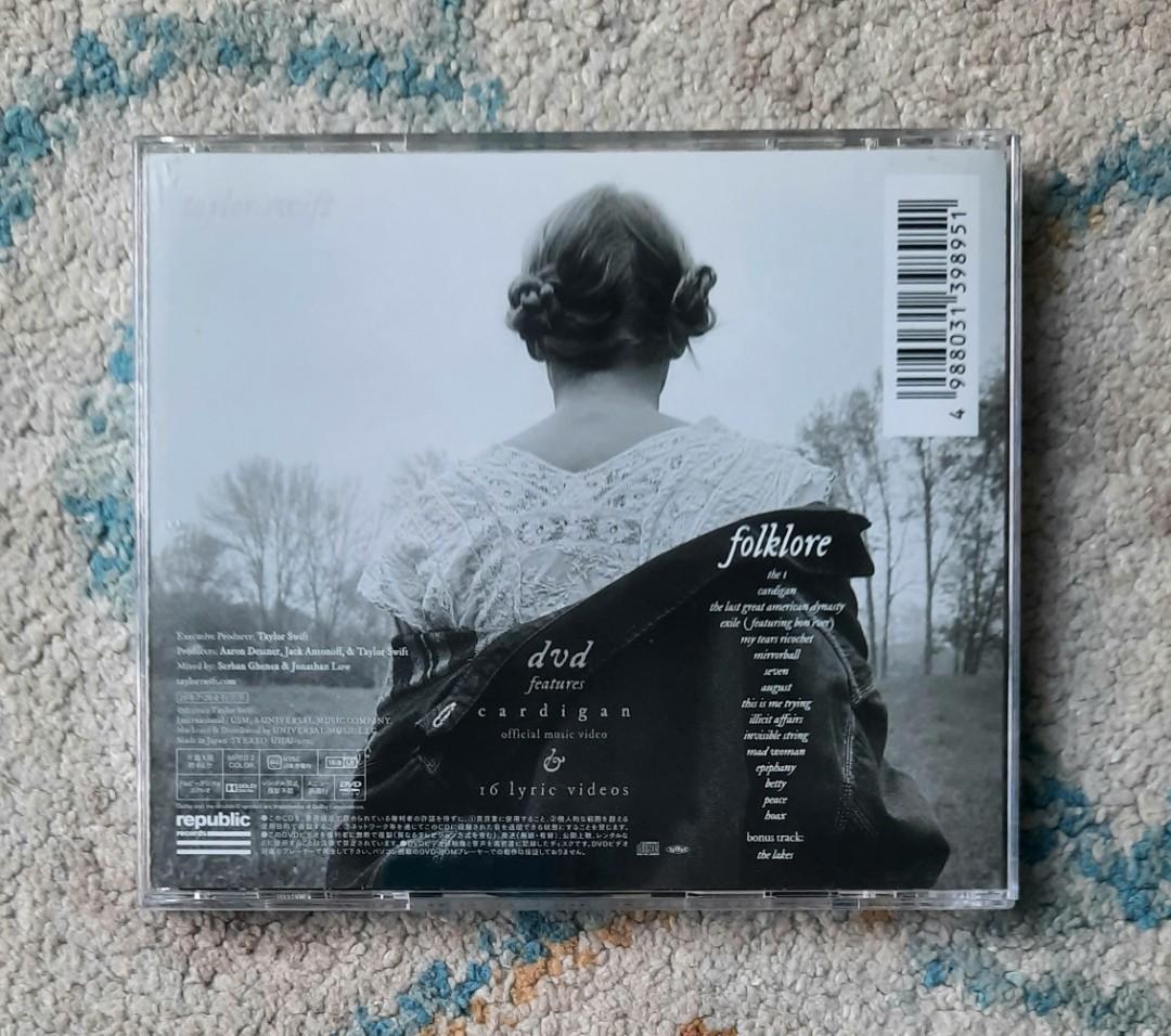 Taylor Swift - Folklore Limited Edition CD + DVD, Hobbies & Toys, Music ...