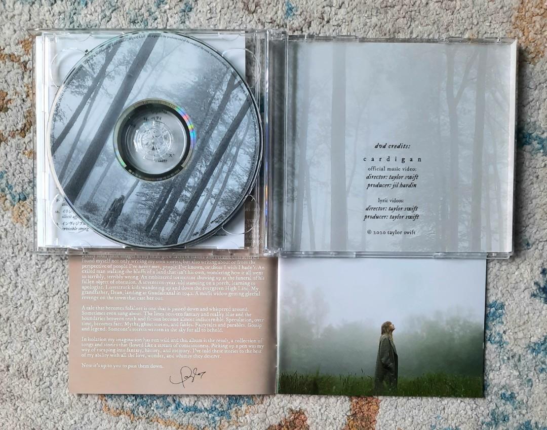 Taylor Swift - Folklore Limited Edition CD + DVD, Hobbies & Toys, Music ...