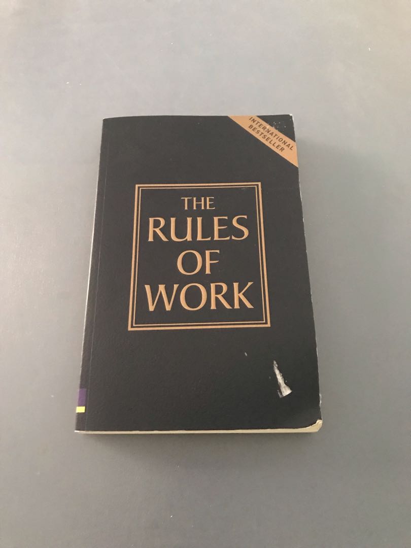The Rules of Work, Hobbies & Toys, Books & Magazines, Fiction & Non ...