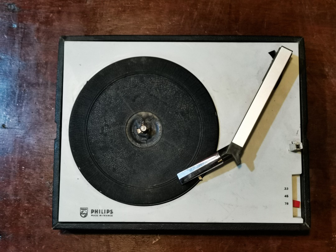 Vintage Philips Mini Turntable, Furniture & Home Living, Office ...