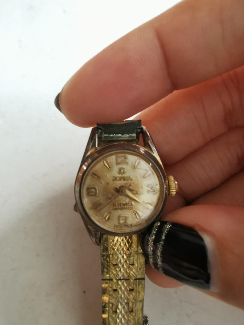 Vintage Rofina Watch with pagol watch strap, Women's Fashion, Watches ...