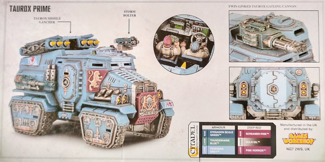 Warhammer 40K Astra Militarum Taurox Prime NEW, Hobbies & Toys, Toys ...