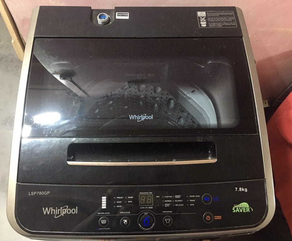 Whirlpool Automatic Washing Machine 7.8kg, TV & Home Appliances, Other ...