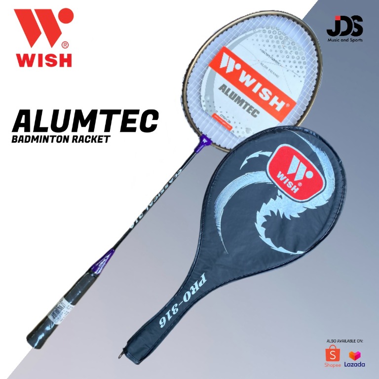 WISH Alumtec Classical-316 Single Badminton Racket, Sports Equipment ...