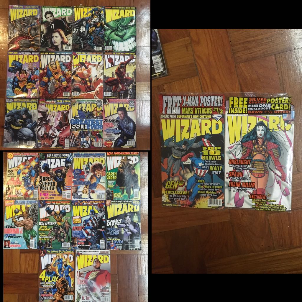 Wizard back issues 100 per issue 300 unopened, Hobbies & Toys, Books ...