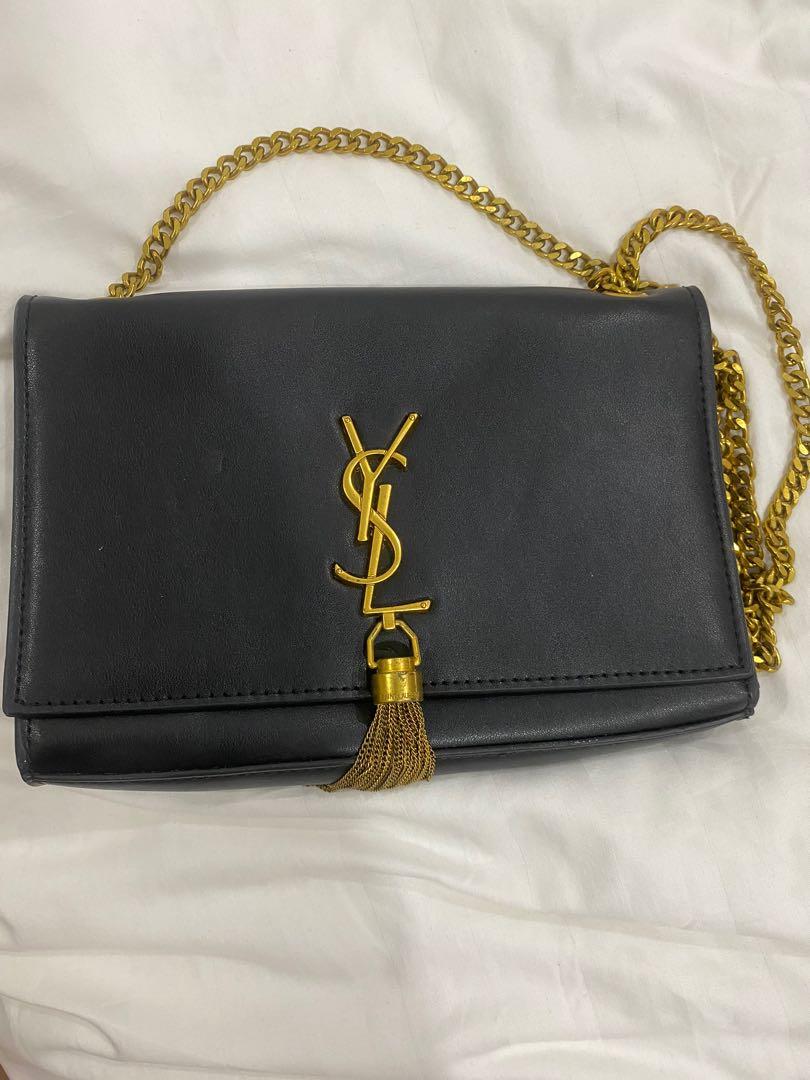 YSL Saint Laurent Kate tassel Shoulder Chain Sling bag, Luxury, Bags ...