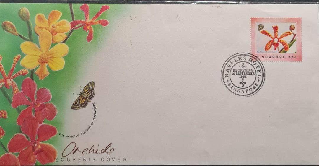 A Group Of Raffles Hotel 1991 Reopening Commemorative Picture Post ...