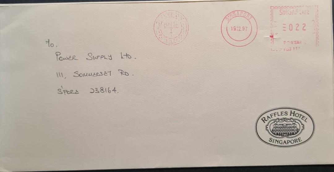 A Group Of Raffles Hotel 1991 Reopening Commemorative Picture Post ...