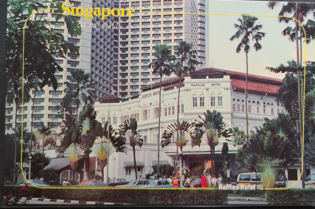 A Group Of Raffles Hotel 1991 Reopening Commemorative Picture Post ...