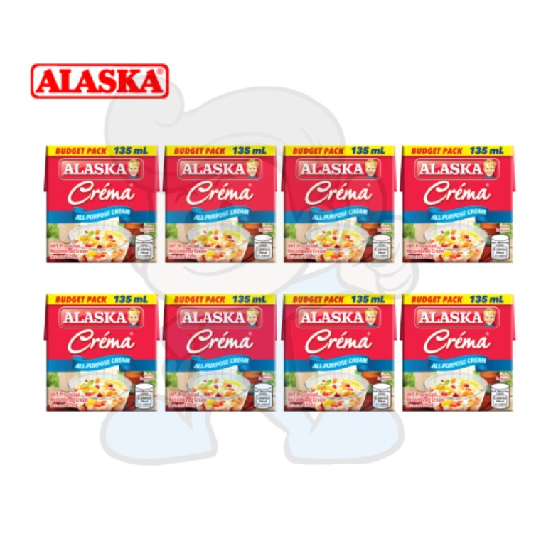 Alaska Crema All-Purpose Cream (8 x 135ml), Food & Drinks, Packaged ...