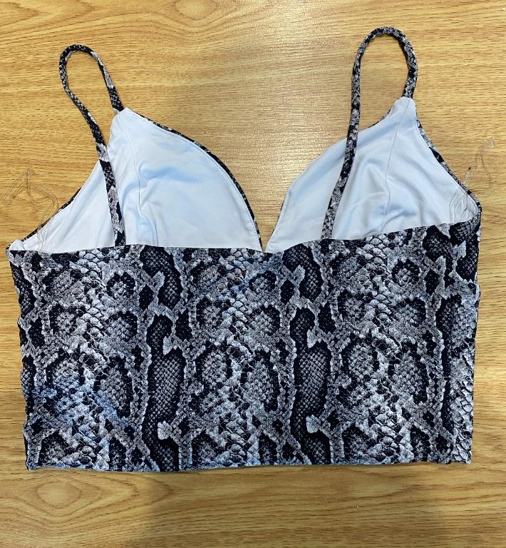 Animal Snake Skin Corset Top, Women's Fashion, Tops, Sleeveless on ...