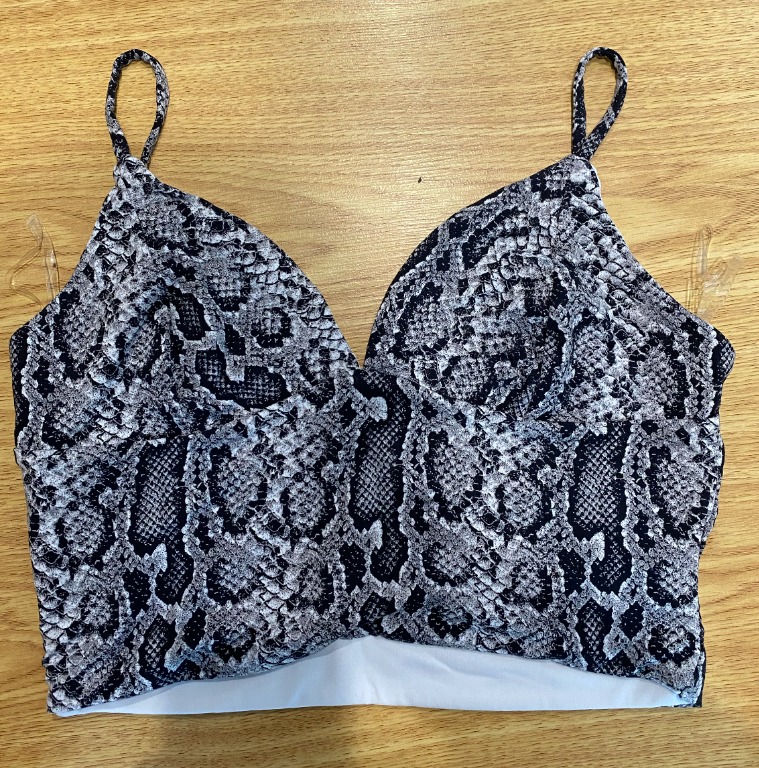 Animal Snake Skin Corset Top, Women's Fashion, Tops, Sleeveless on ...