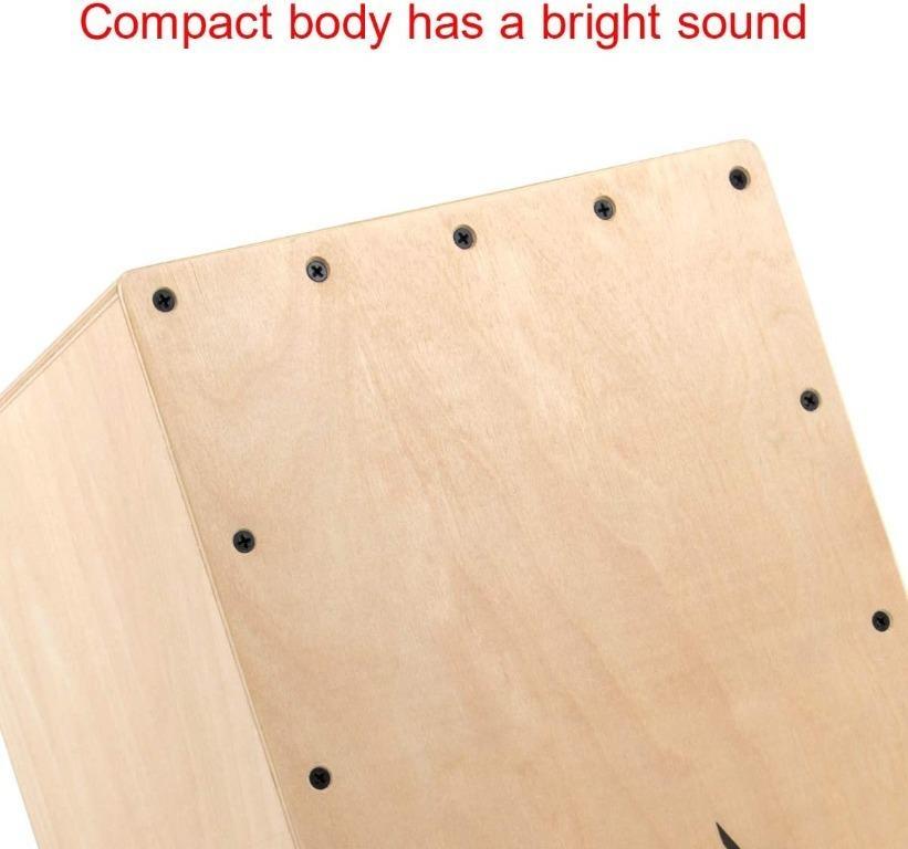 [BML] Cajon Box Drum Wooden Percussion Box with Internal Adjustable ...