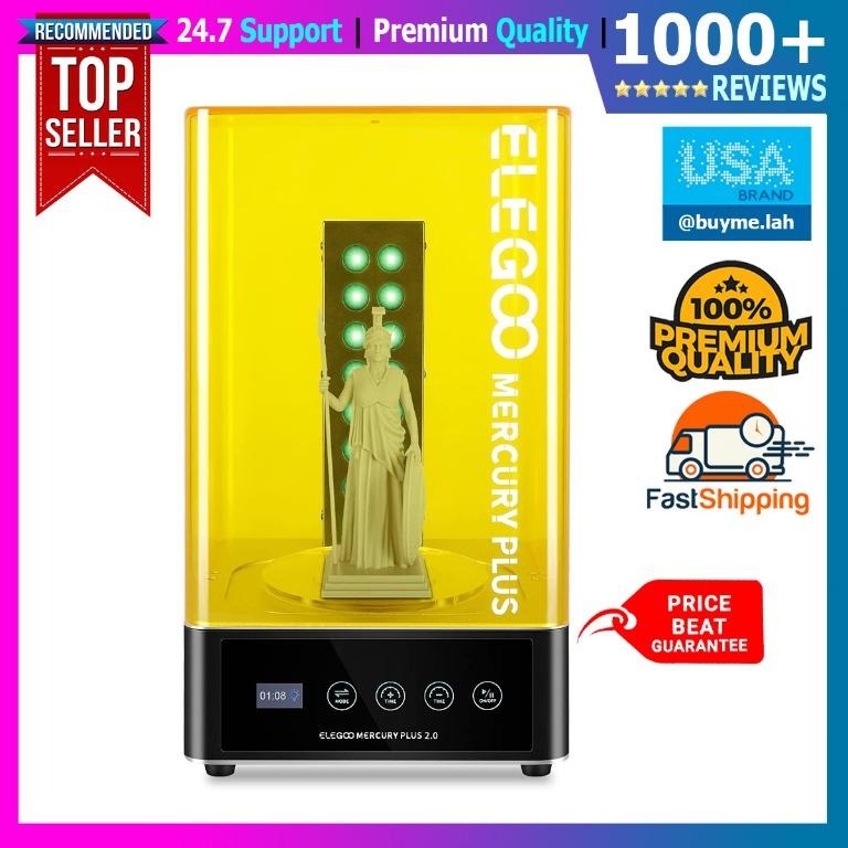 [BML] ELEGOO Mercury Plus 2.0 Large Wash and Cure Machine for LCD/SLA ...