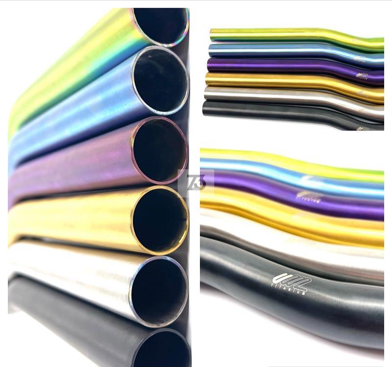 (C82) Titanium Low Riser Handlebar For Brompton, Sports Equipment ...