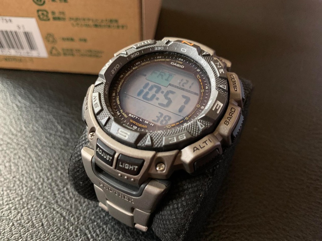 CASIO PRO TREK TITANIUM, Men's Fashion, Watches & Accessories, Watches ...
