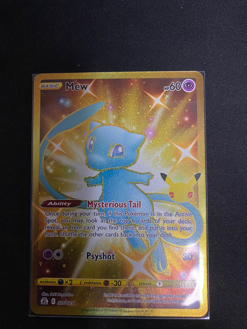 Celebrations golden mew - good centering, Video Gaming, Video Games ...