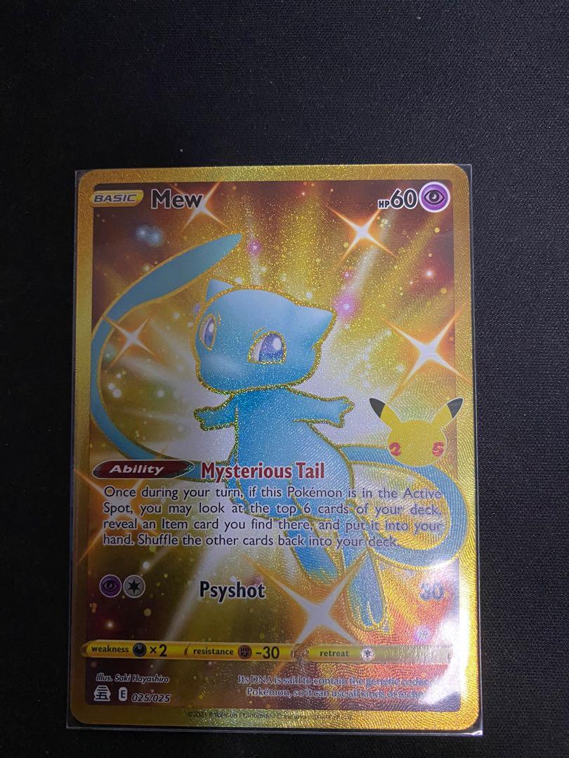 Celebrations golden mew - good centering, Video Gaming, Video Games ...