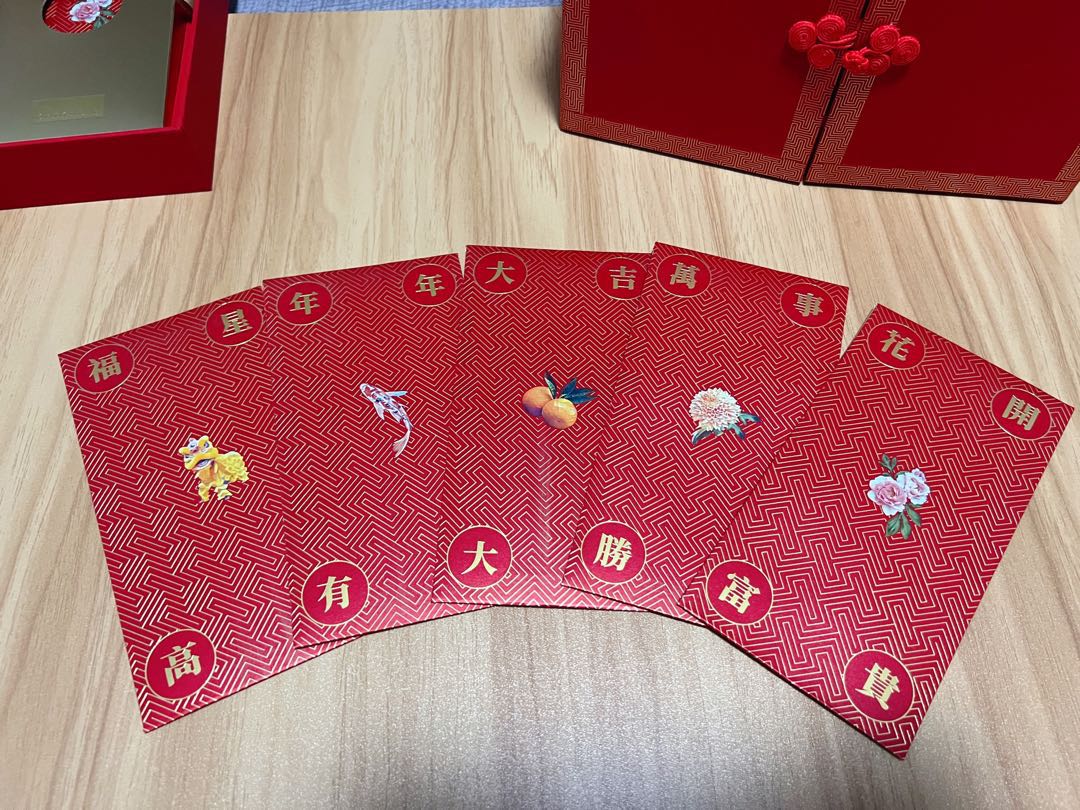 Chinese New Year Red Packets Ang Bao Gift Box, Everything Else on Carousell
