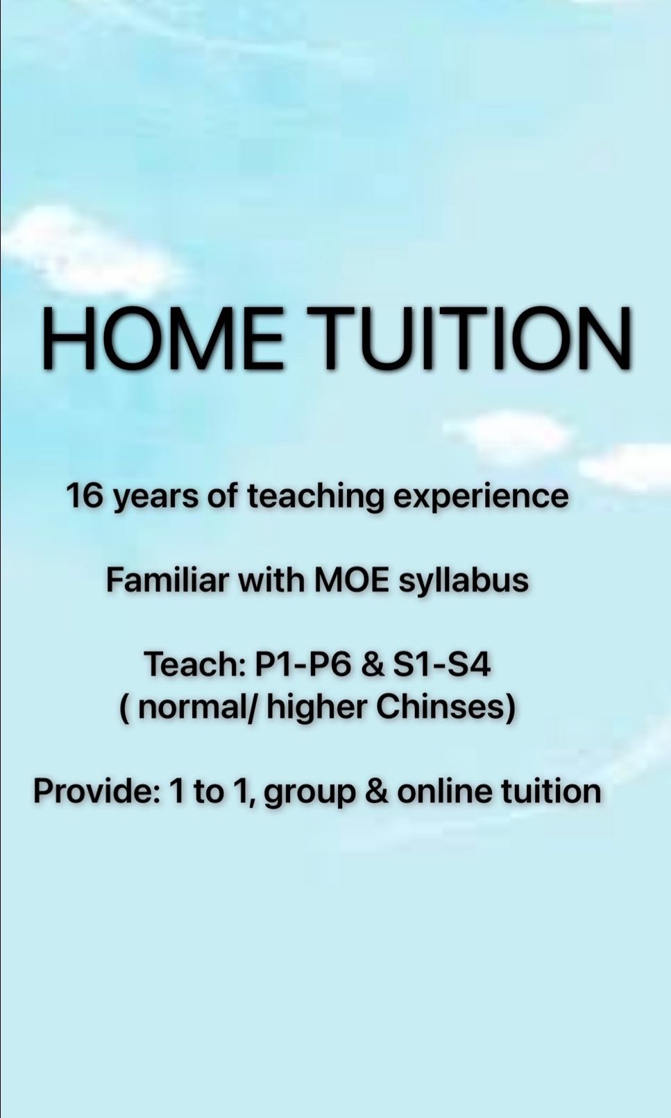 Chinese one on one tuition, Everything Else on Carousell