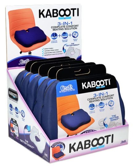CONTOUR Kabooti Cushion (For coccyx cutout comforts the tailbone and ...