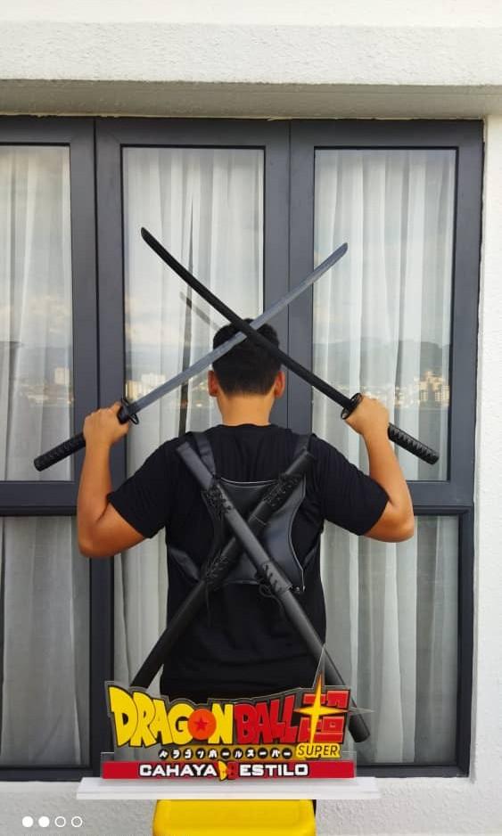 Deadpool Double Sword with backpack, Hobbies & Toys, Collectibles ...