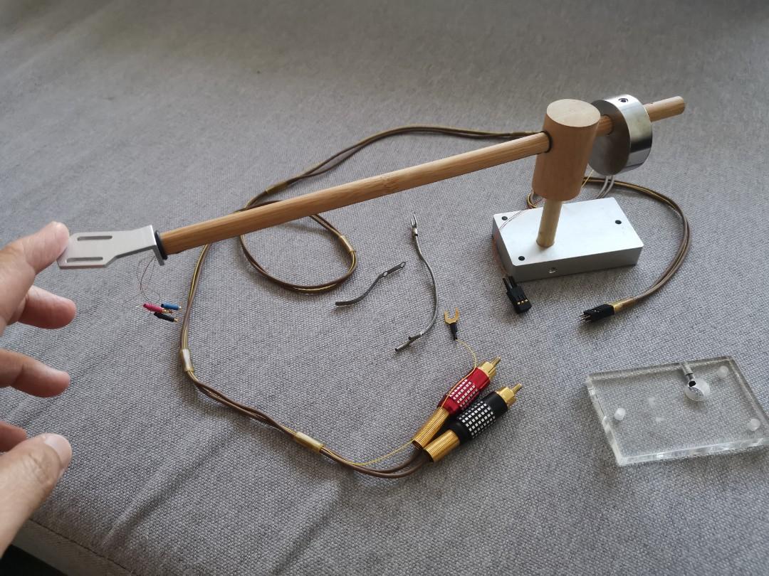 DIY unipivot tonearm vinyl turntable amplifier amp phono preamp ...