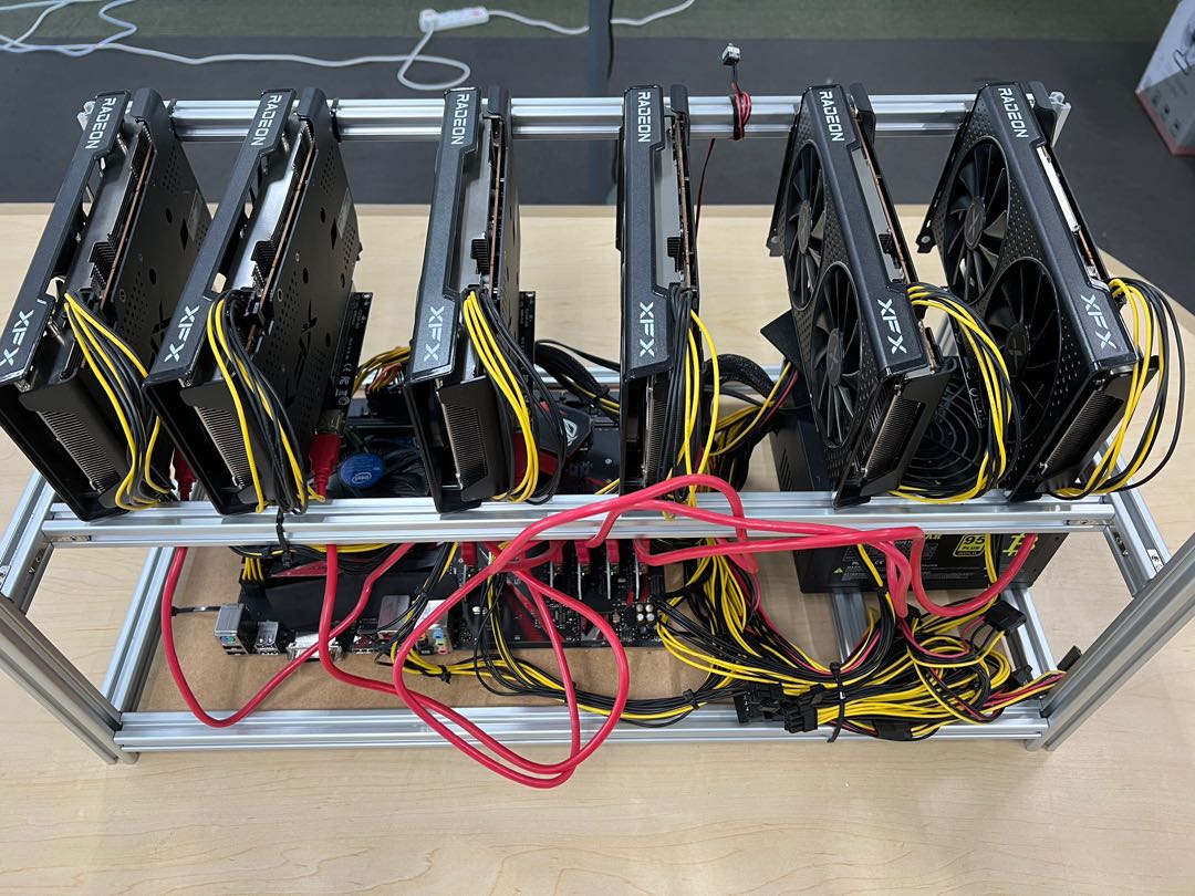 Eth Mining Rig, Amd 6600xt, Local set, Computers & Tech, Parts ...