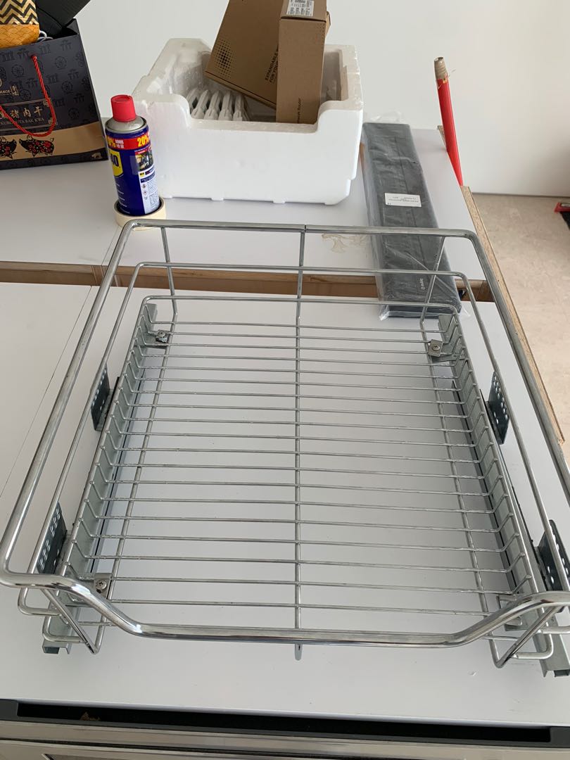 EXCEL Pull out Wirebasket with Slides, Furniture & Home Living, Home ...
