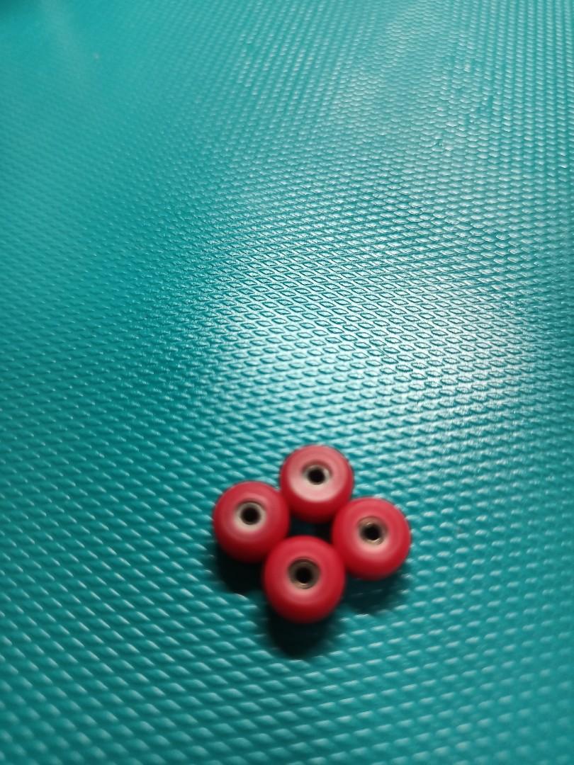 Fingerboard red bearing wheels, Hobbies & Toys, Toys & Games on Carousell