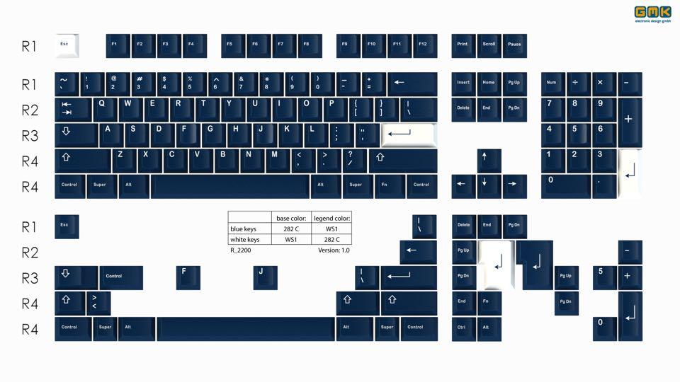 GMK Deep Navy BNIB Keycaps, Computers & Tech, Parts & Accessories ...